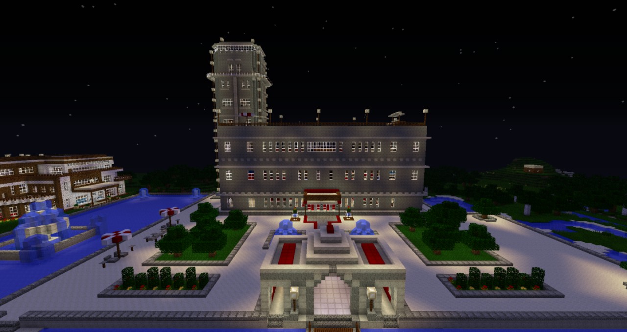 Hotel/resort - my first big building back in 'the day'. Minecraft Map