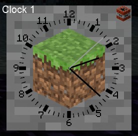 Minecraft Desktop Clocks Minecraft Mod