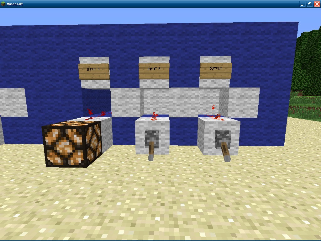 7408 quad 2-input AND IC Minecraft Map