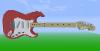 35 SUBSCRIBER SPECIAL!!! 3D Pixel Art Fender Stratocaster Guitar Minecraft Map
