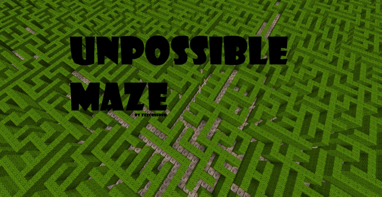 UNPOSSIBLE MAZE: 100 x 100 NEW :D Minecraft Map