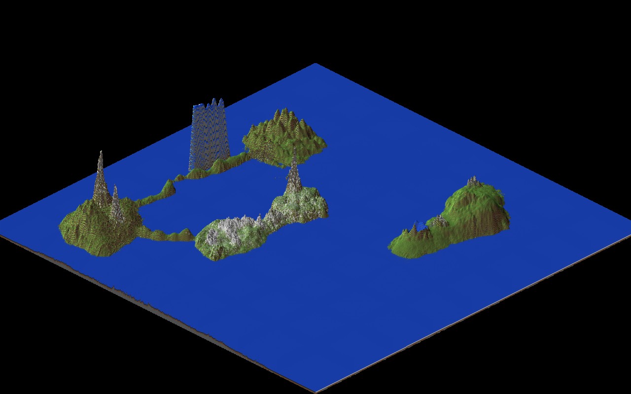 Hills And Vallies (CUSTOM TERRAIN) Minecraft Map