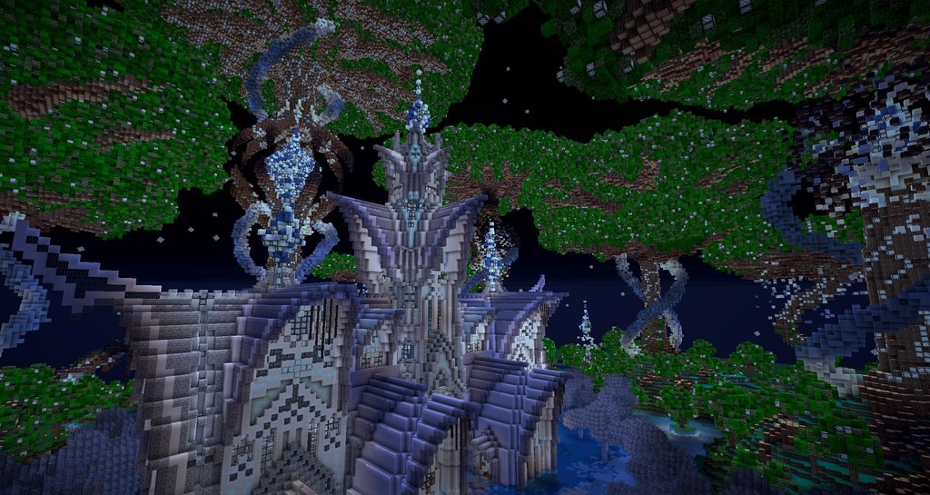 Fantasia Forest (Forest + Mansion) Minecraft Map