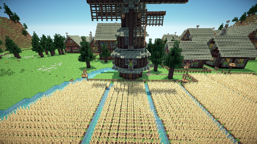 The Majestic Alpine Town- European themed- Minecraft Map