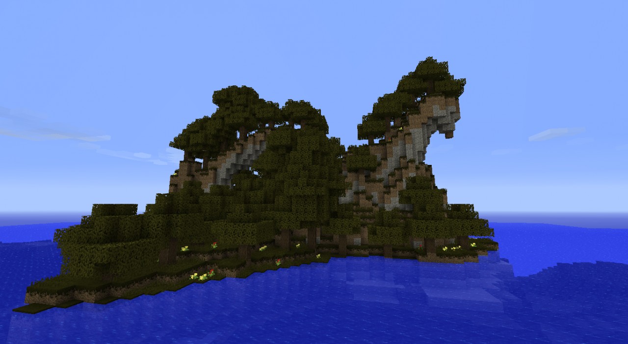 Mysterious Island (HANDMADE ISLAND) WITH PICS Minecraft Map