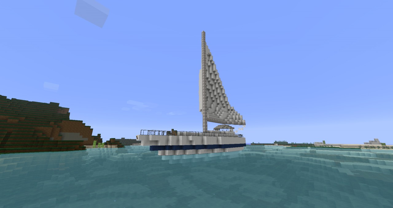 Modern Ship [Furnished] With Sails! Minecraft Map