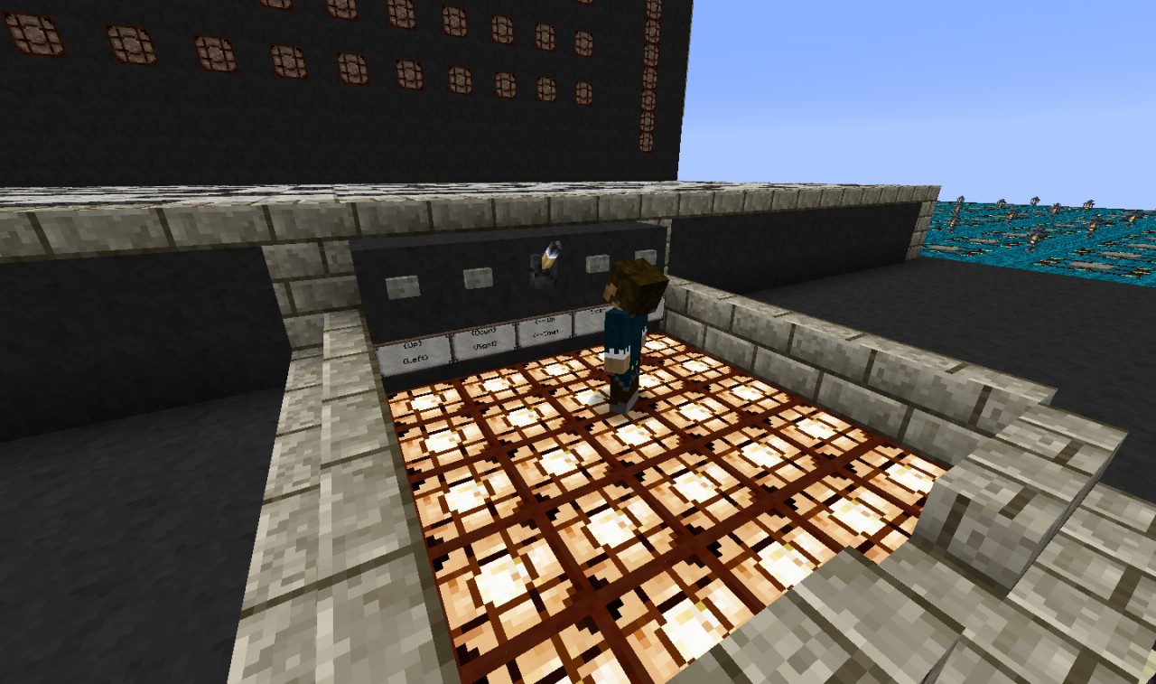 Battleship (the game) in minecraft Minecraft Map