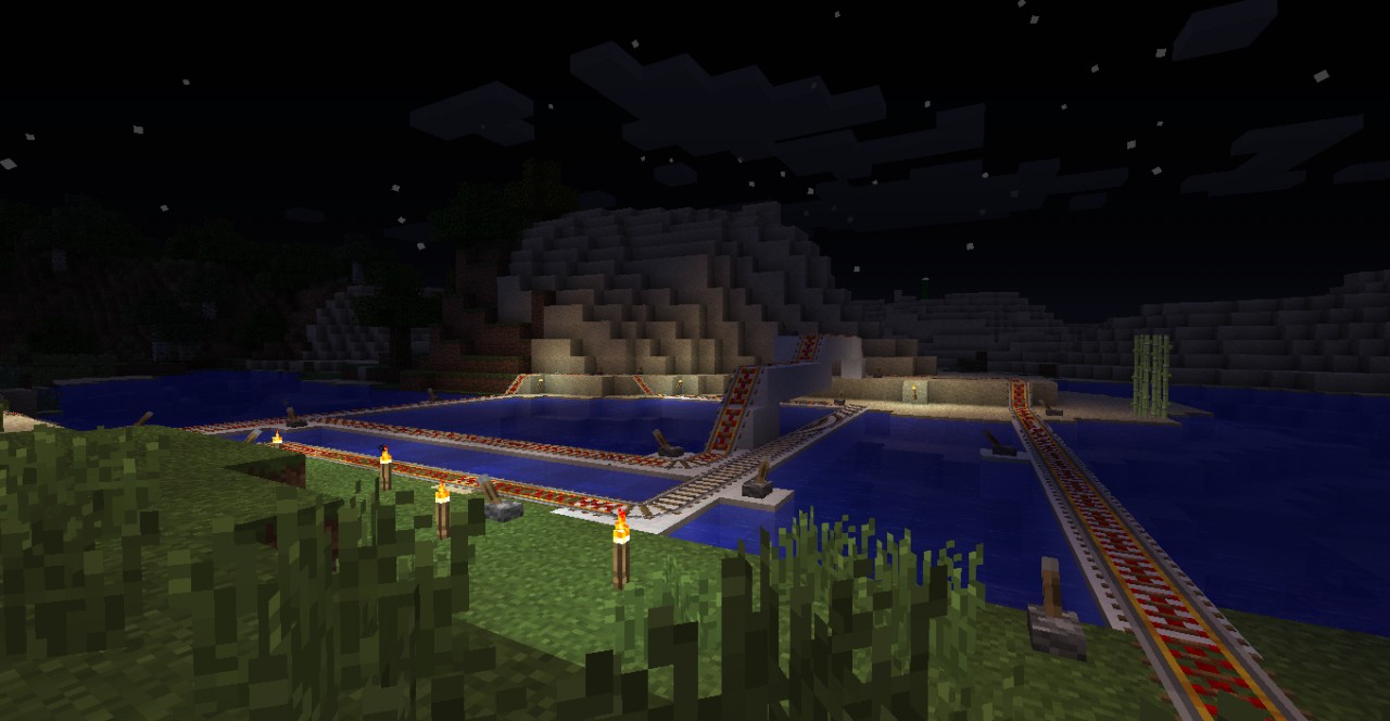 The minecart over hill crazy extreem rollercoster Minecraft Map