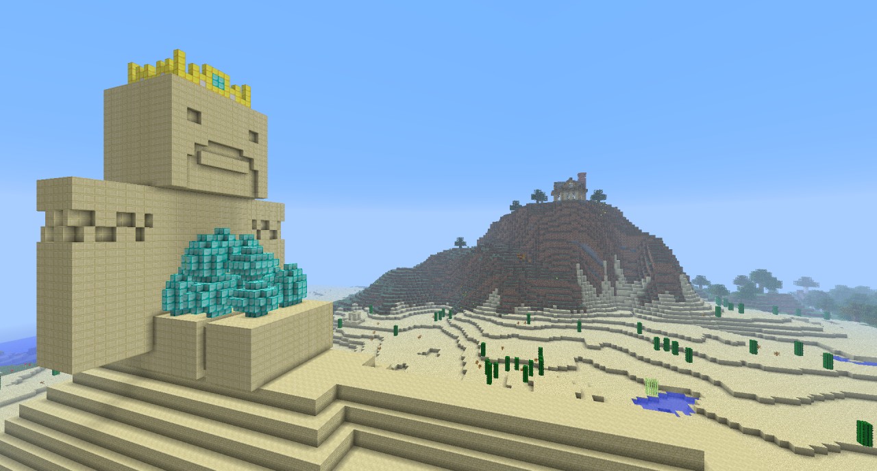 The Temple of 128 Diamonds Minecraft Map