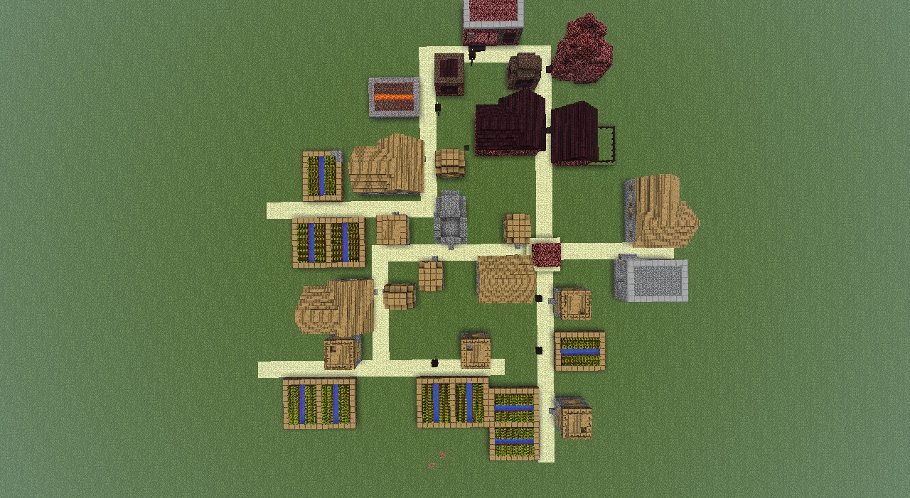 nether village Minecraft Map