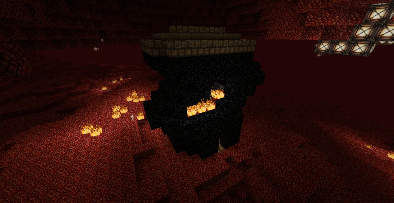 Dramatic Nether Entrance Minecraft Map