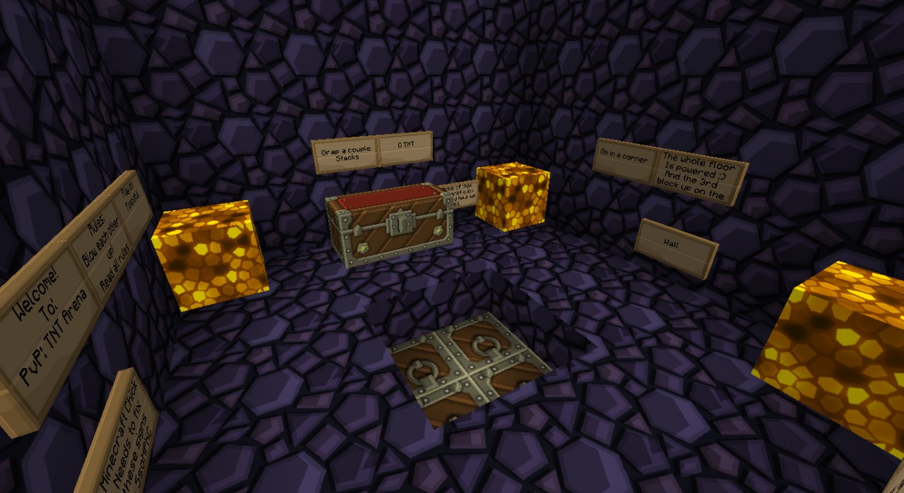 PvP: TNT Arena Up to 4 players! Minecraft Map