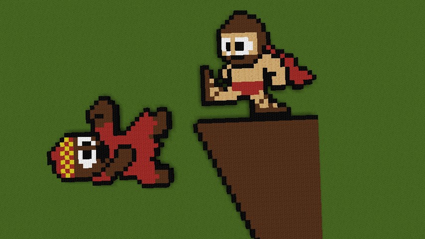 300: THIS IS SPARTA! (8-bit) Minecraft Map