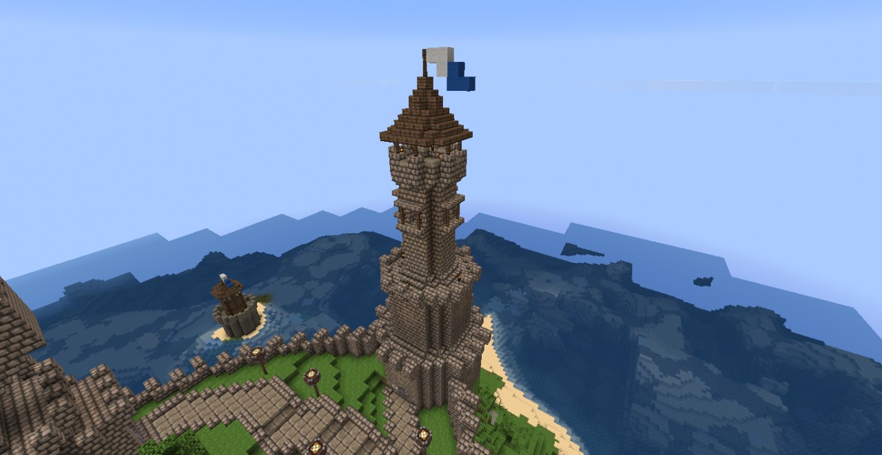 Seastone Tower ~ Survival Player Home ~ Minecraft Map