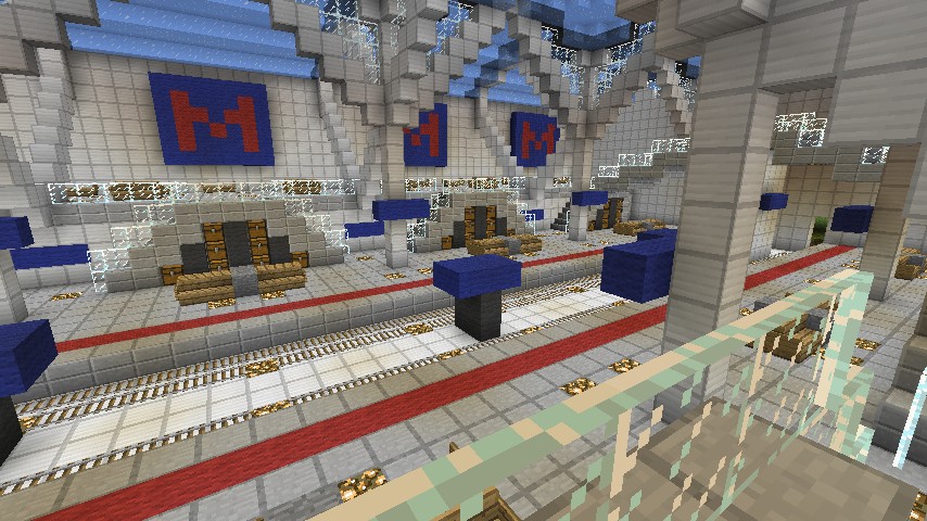 Modern train station Minecraft Map