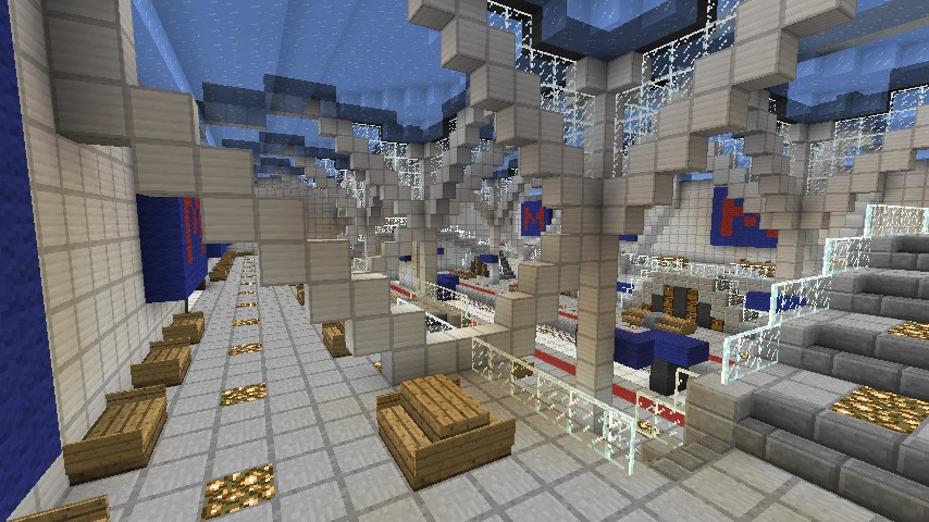 Modern train station Minecraft Map