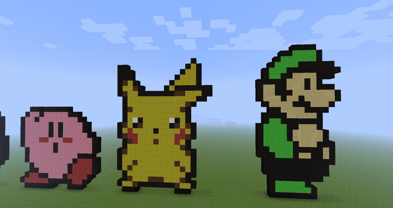 Pixel Art Minecraft Map