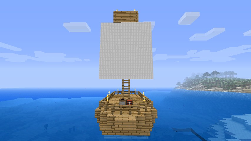 Pirate Ship w/ Customizable Sail Minecraft Map