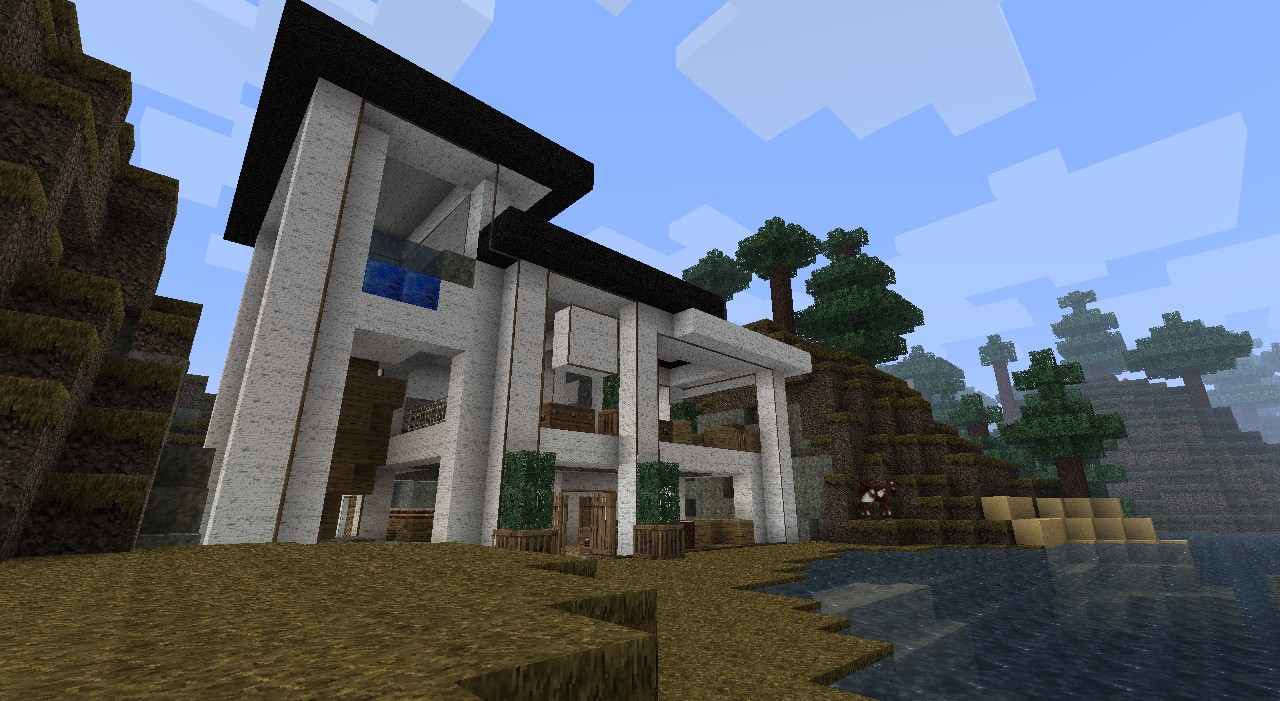 =Modern-River Front-House= Minecraft Map