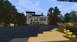 =Modern lake front house= Minecraft Map