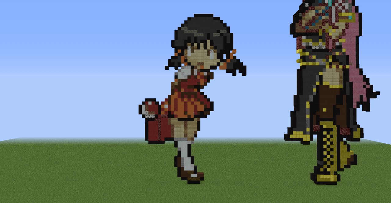 Kaai Yuki Pixel Art Minecraft Map