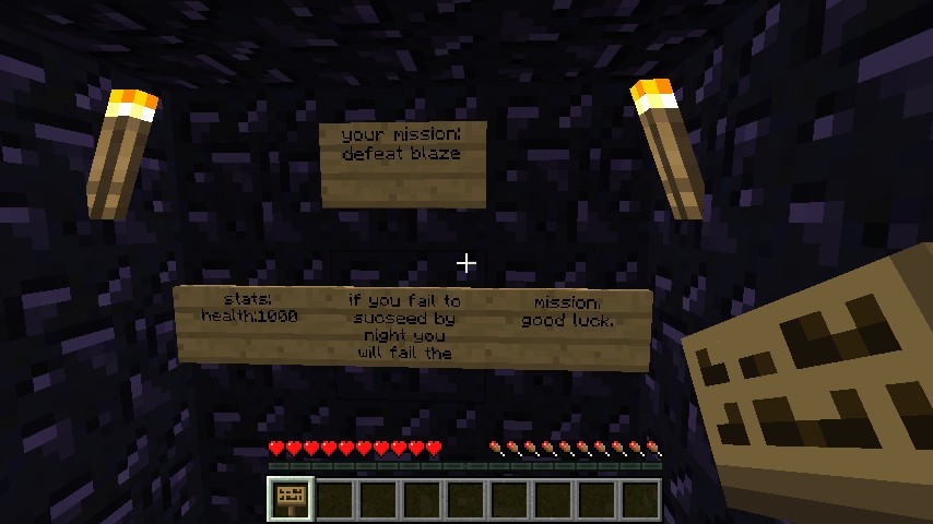 blaze boss fight (not working) Minecraft Map