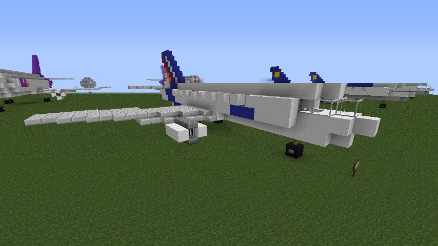 Airbus Family [All Planes 1:1 Scale] Minecraft Map