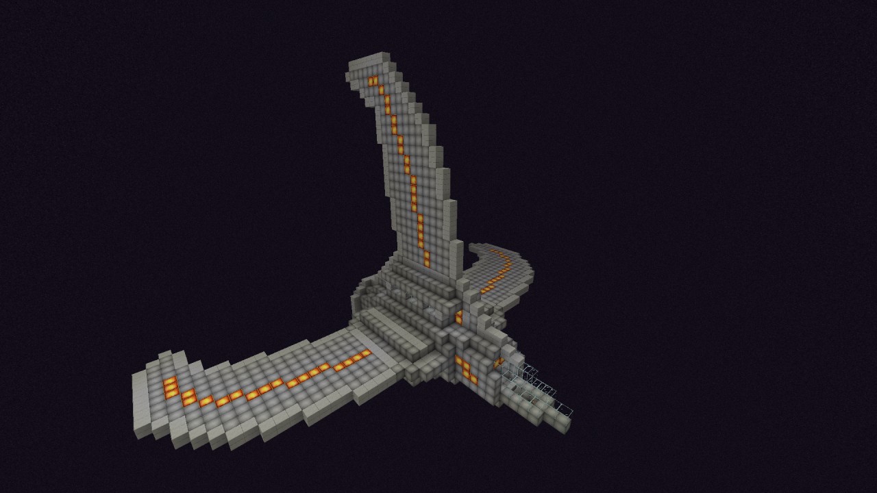 Large Space Ship Minecraft Map