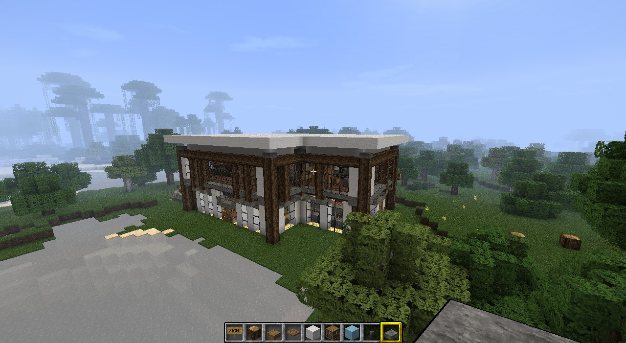 =Modern lake front house= Minecraft Map