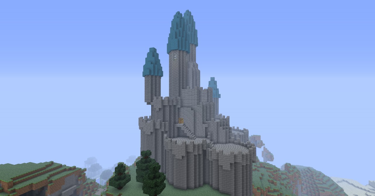 mountain castle. Minecraft Map