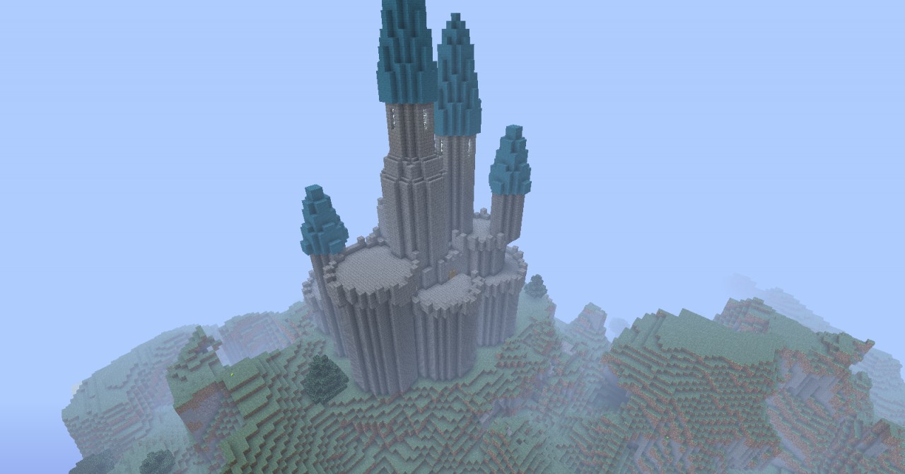 mountain castle. Minecraft Map
