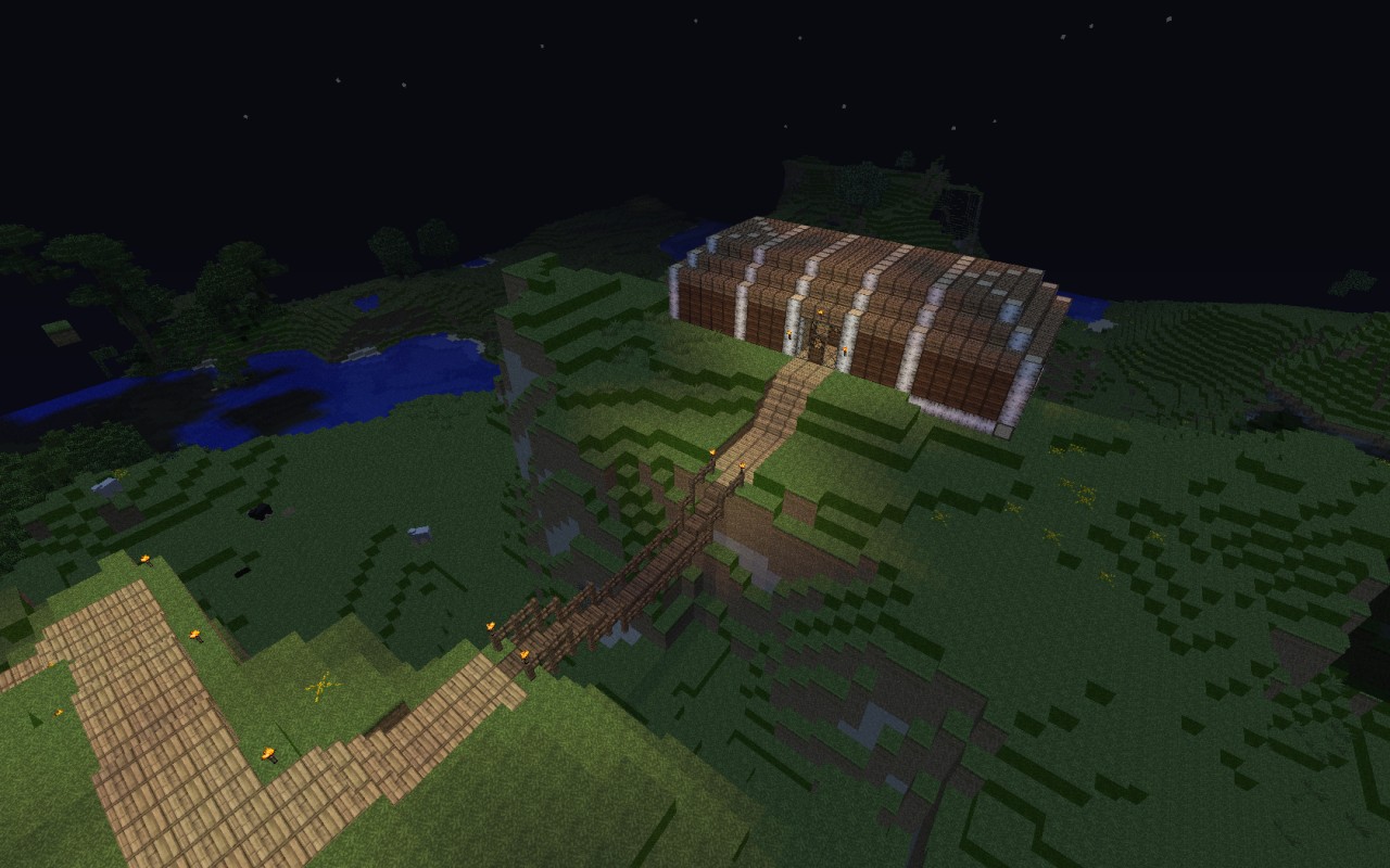 Hills side youth hostel Minecraft Map