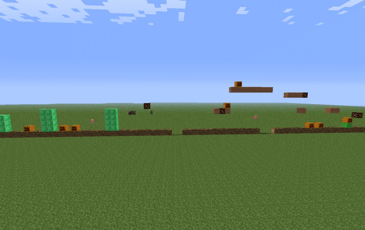 Super Mario World 1-1 [In 1-1 Scale!] Minecraft Map