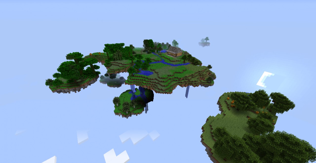 My First Flying island Minecraft Map