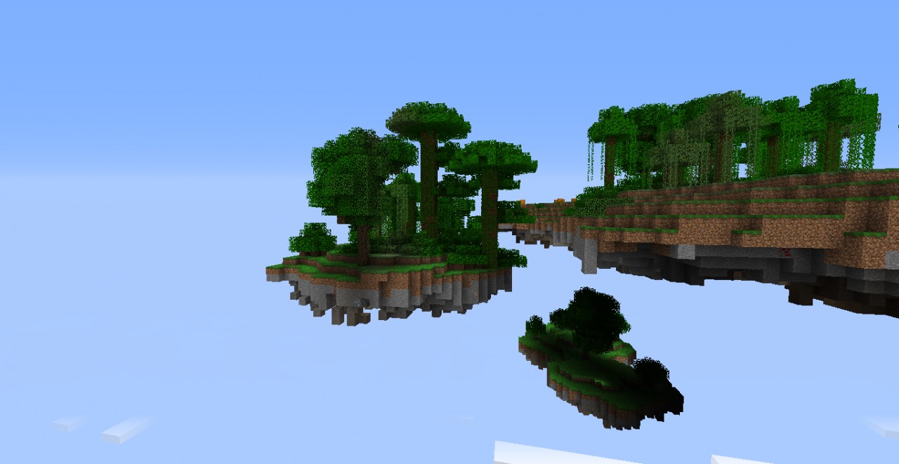 My First Flying island Minecraft Map