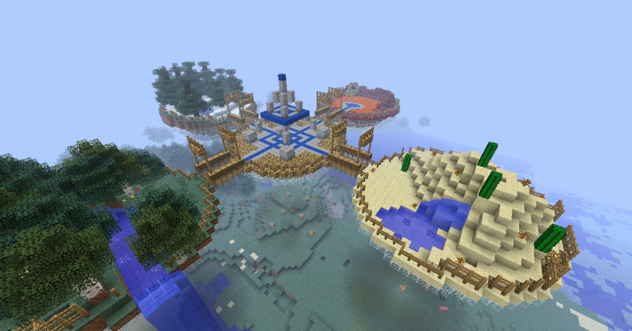 Flying botanical garden Minecraft Map