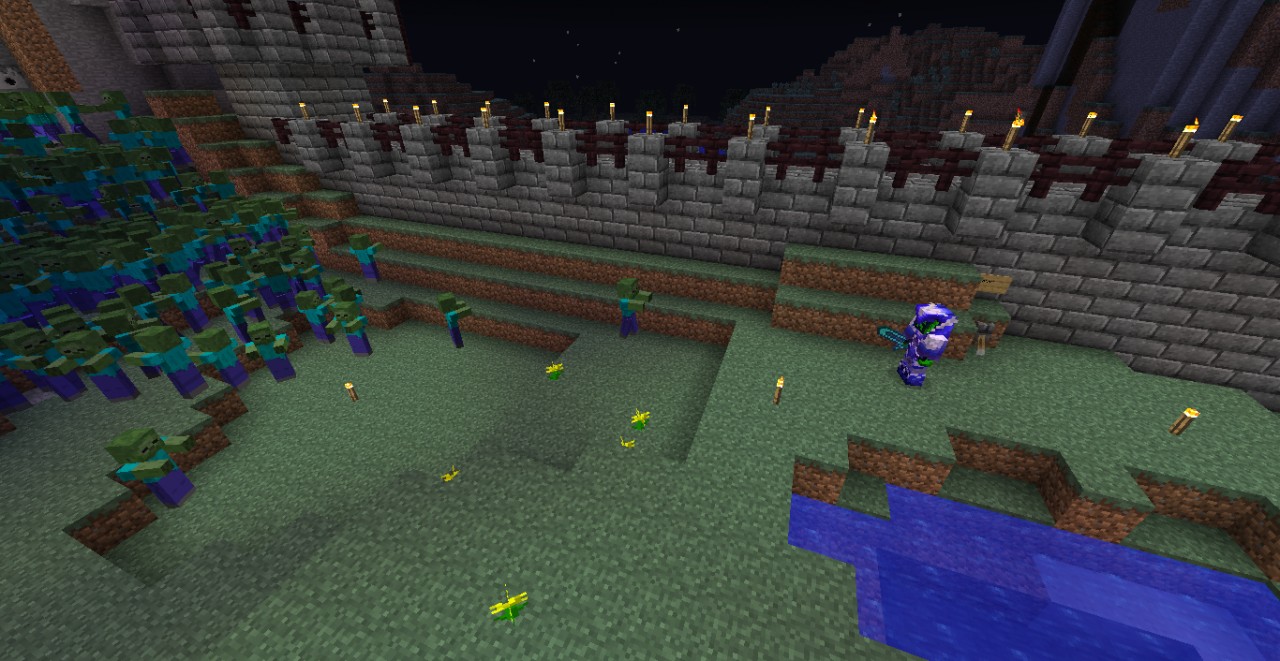 Zombie survival Minecraft Map