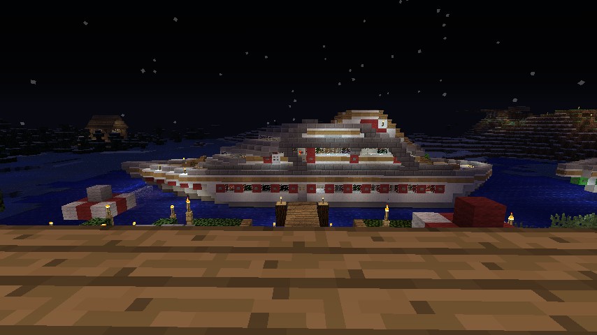 Modern Yacht, Boat Luxury cruiser Minecraft Map