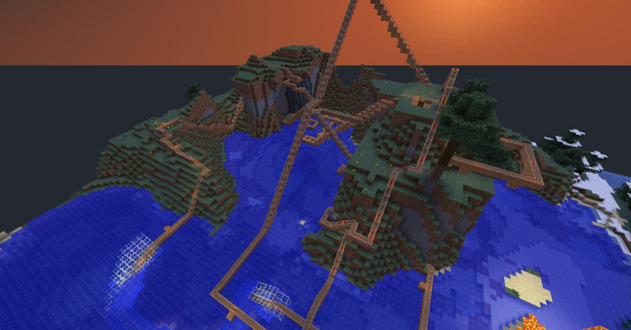 Minecart ride Minecraft Map