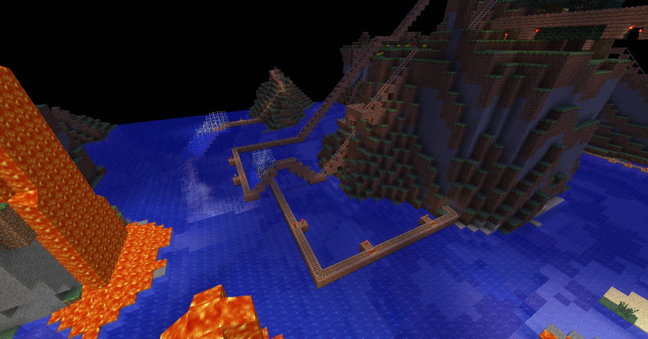 Minecart ride Minecraft Map