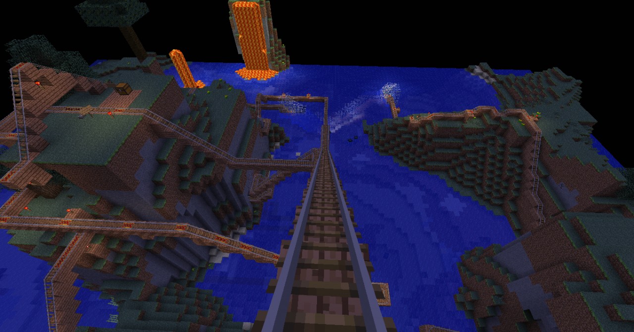 Minecart ride Minecraft Map