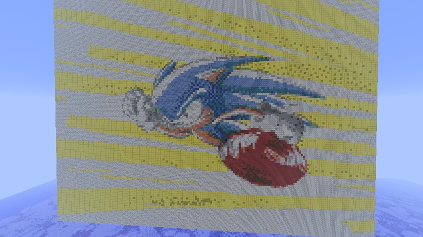 Sonic Fan Pixel art (T,P,M) Minecraft Map