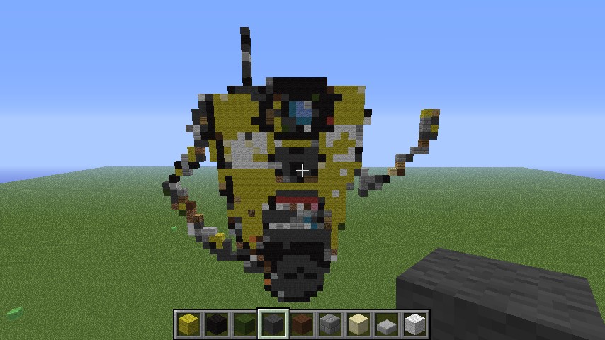 ClapTrap pixel art Minecraft Project