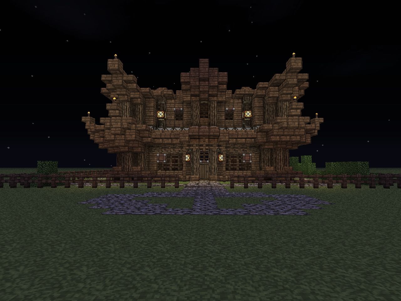 **Wooden Manor** Minecraft Map