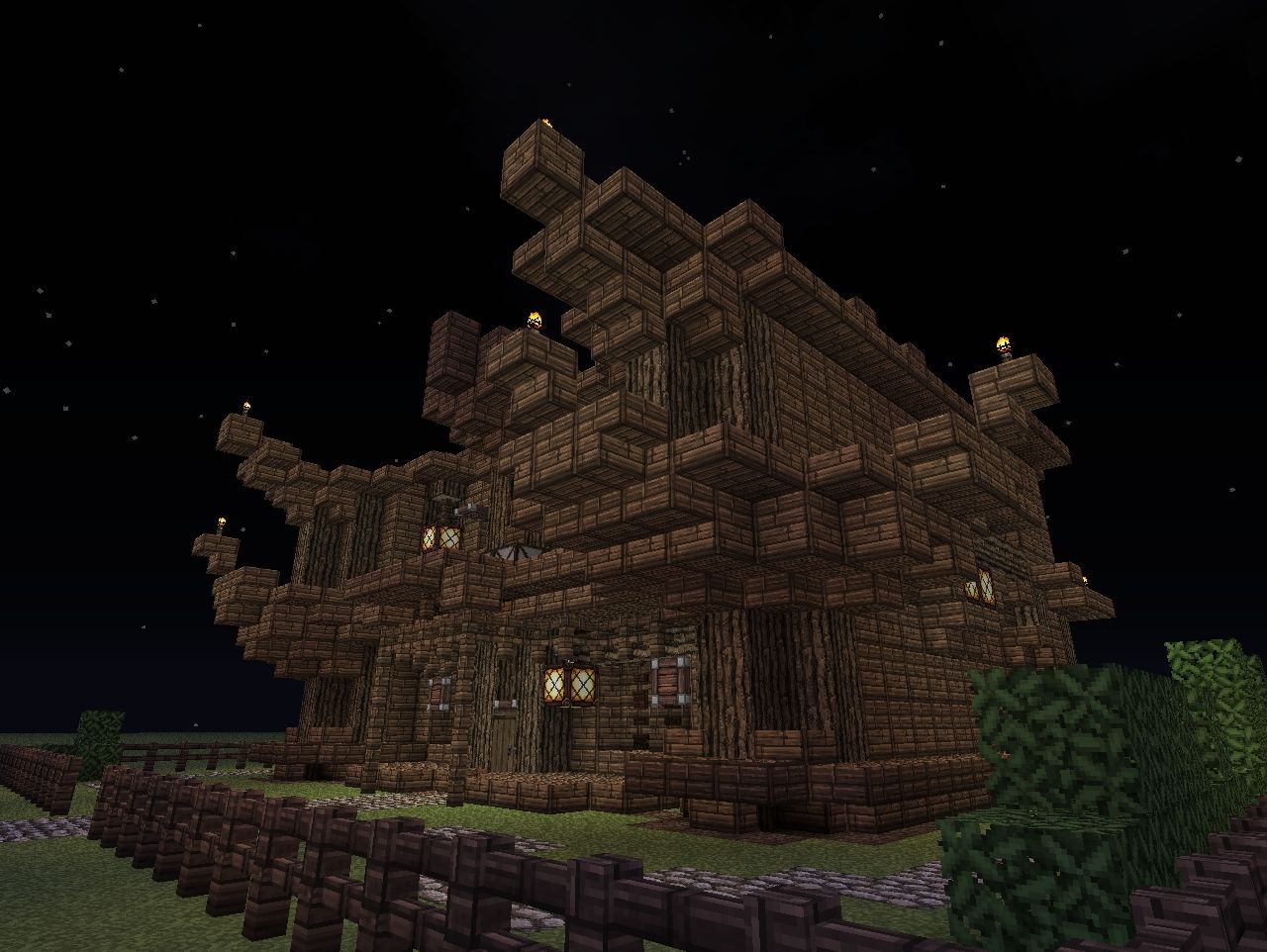 **Wooden Manor** Minecraft Map