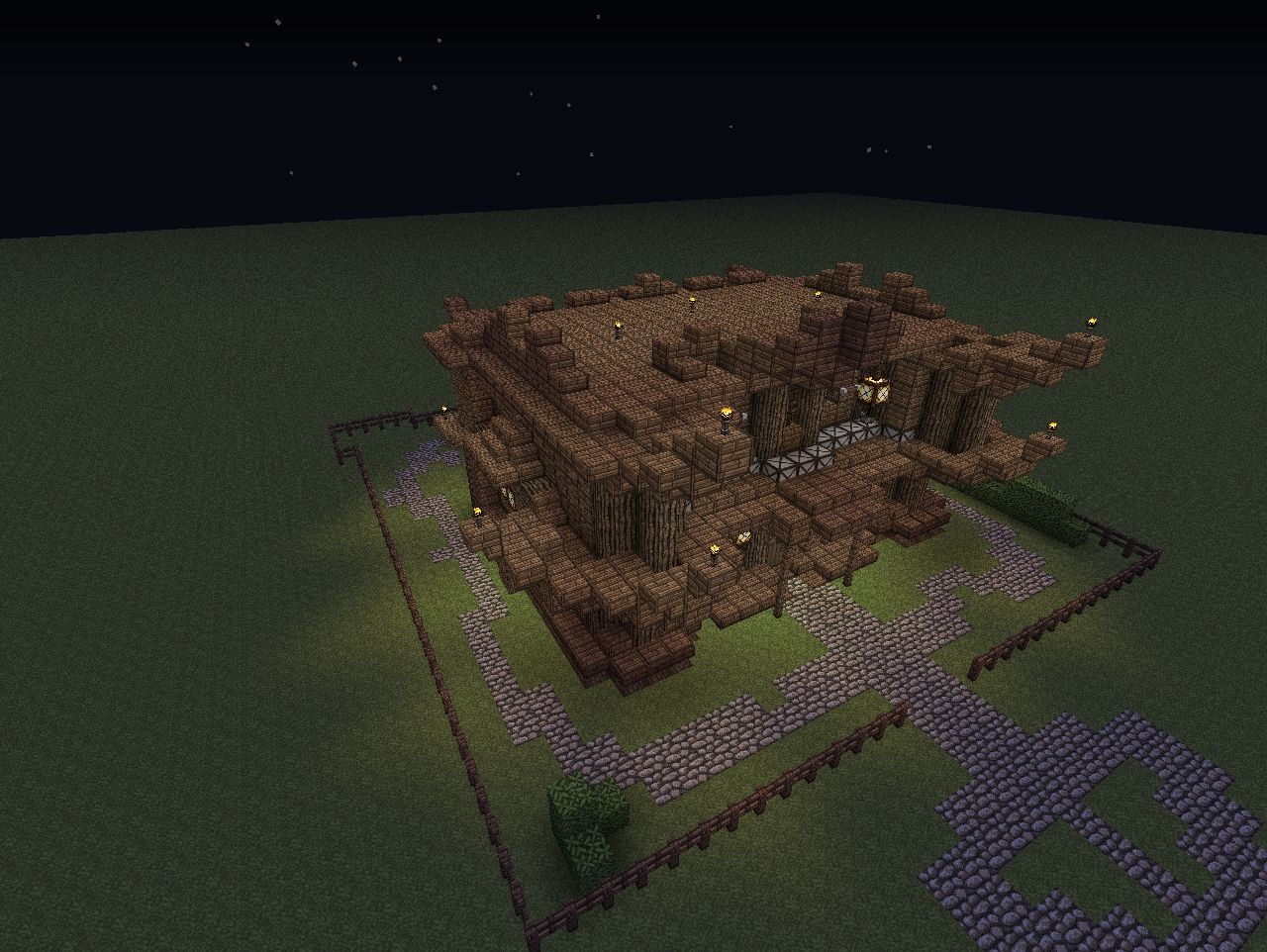 **Wooden Manor** Minecraft Map