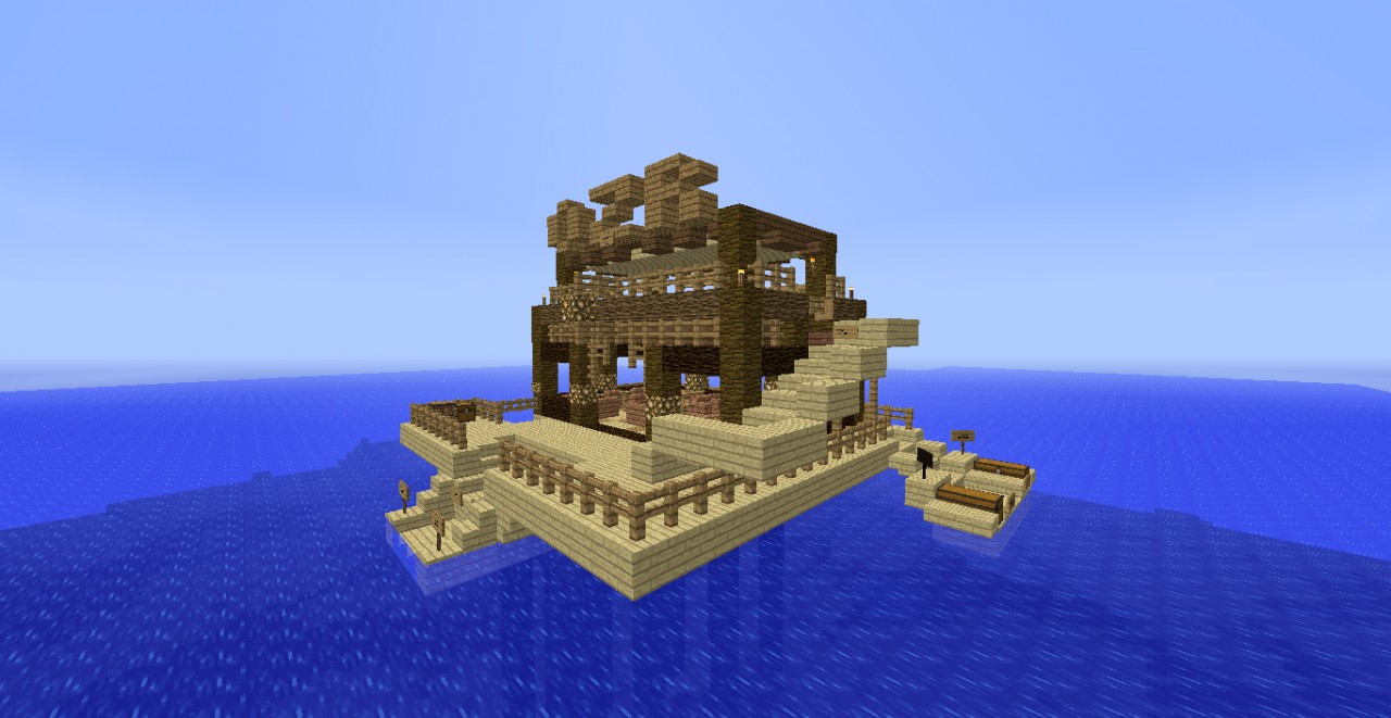 OZR Restaurant - Sea platform Minecraft Map