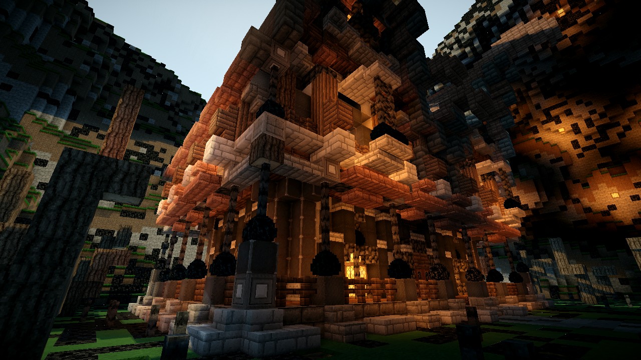 Fantasy Mansion [Custom Terrain || Download] Minecraft Map