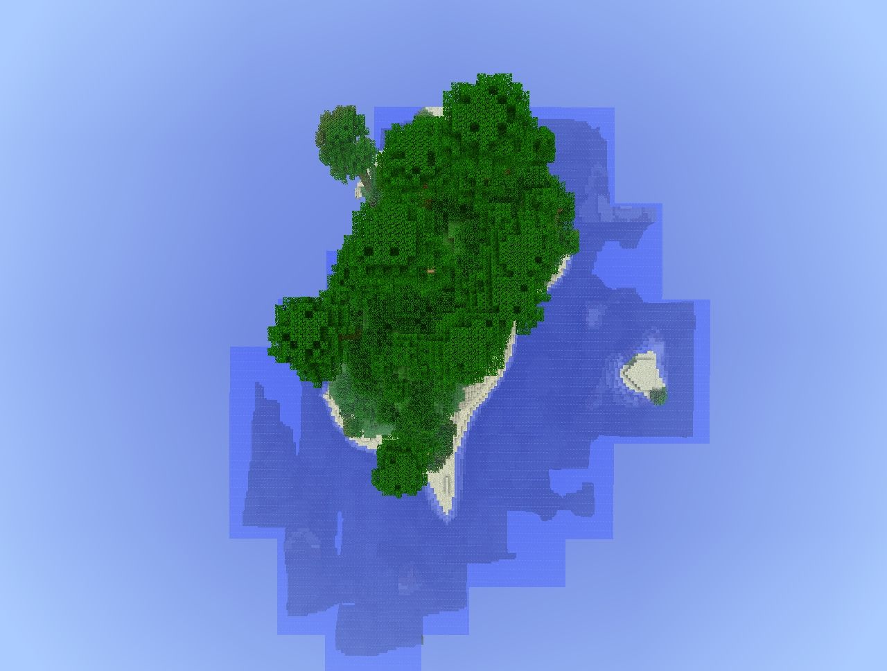 Jungle Island Survival Minecraft Map