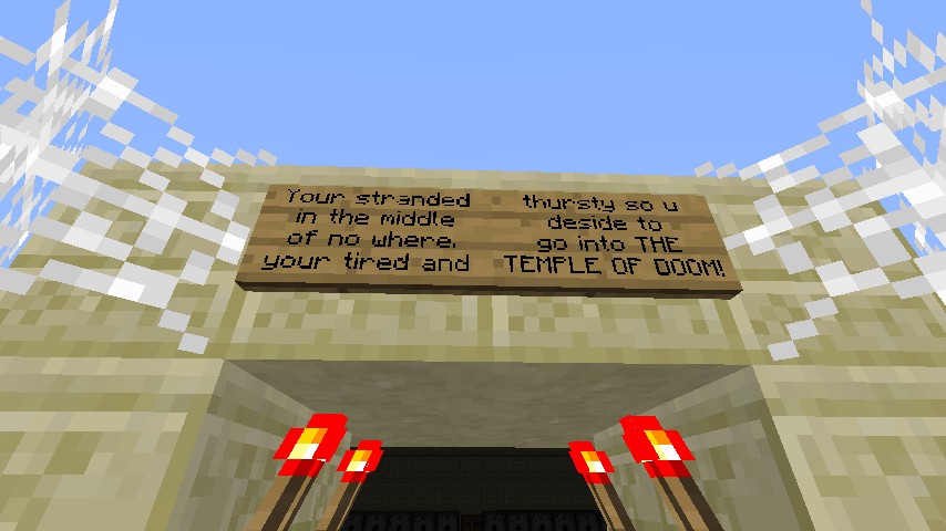 THE TEMPLE OF DOOM Minecraft Map